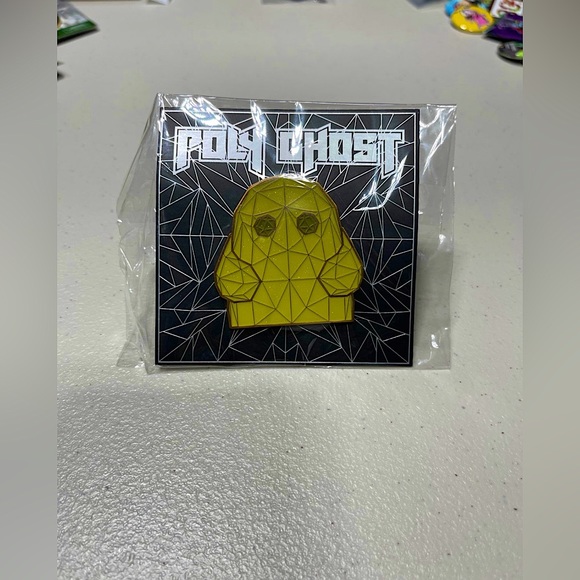 Bimtoy | Jewelry | Tiny Ghost Poly Ghost Glitter Pin Yellow Variant ...